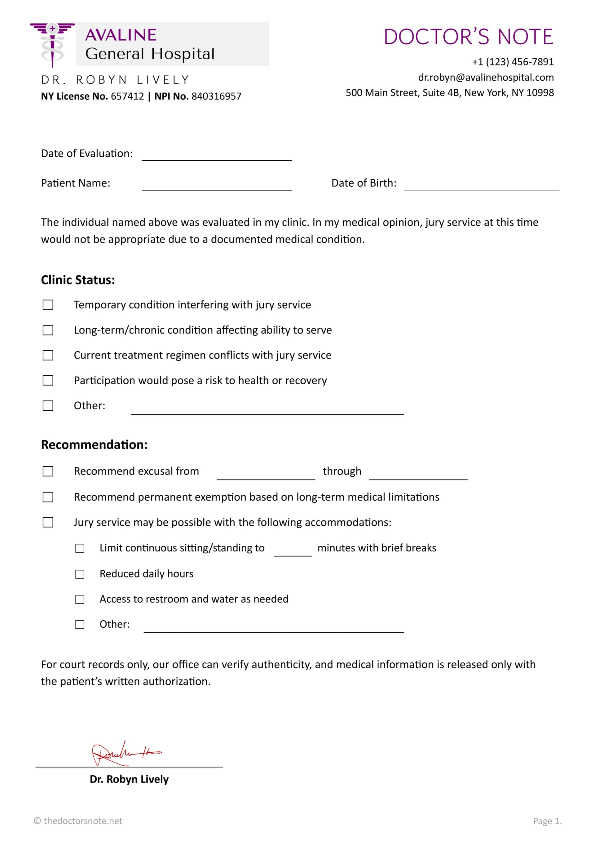 How to Get a Doctor’s Note for Jury Duty: 8 Steps (with Templates)