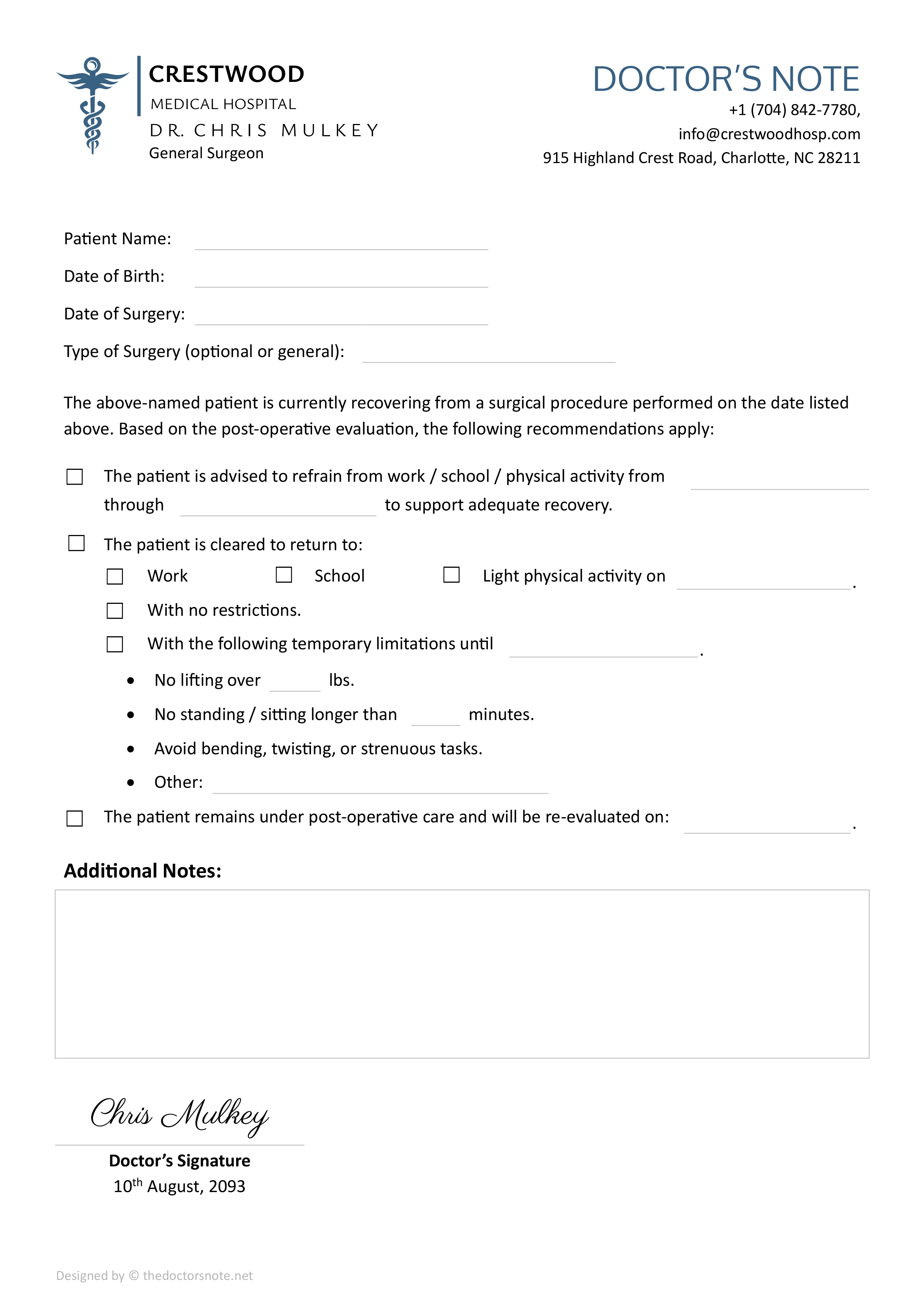 Doctor's Note: What it is, How it works, Where to get – TDN