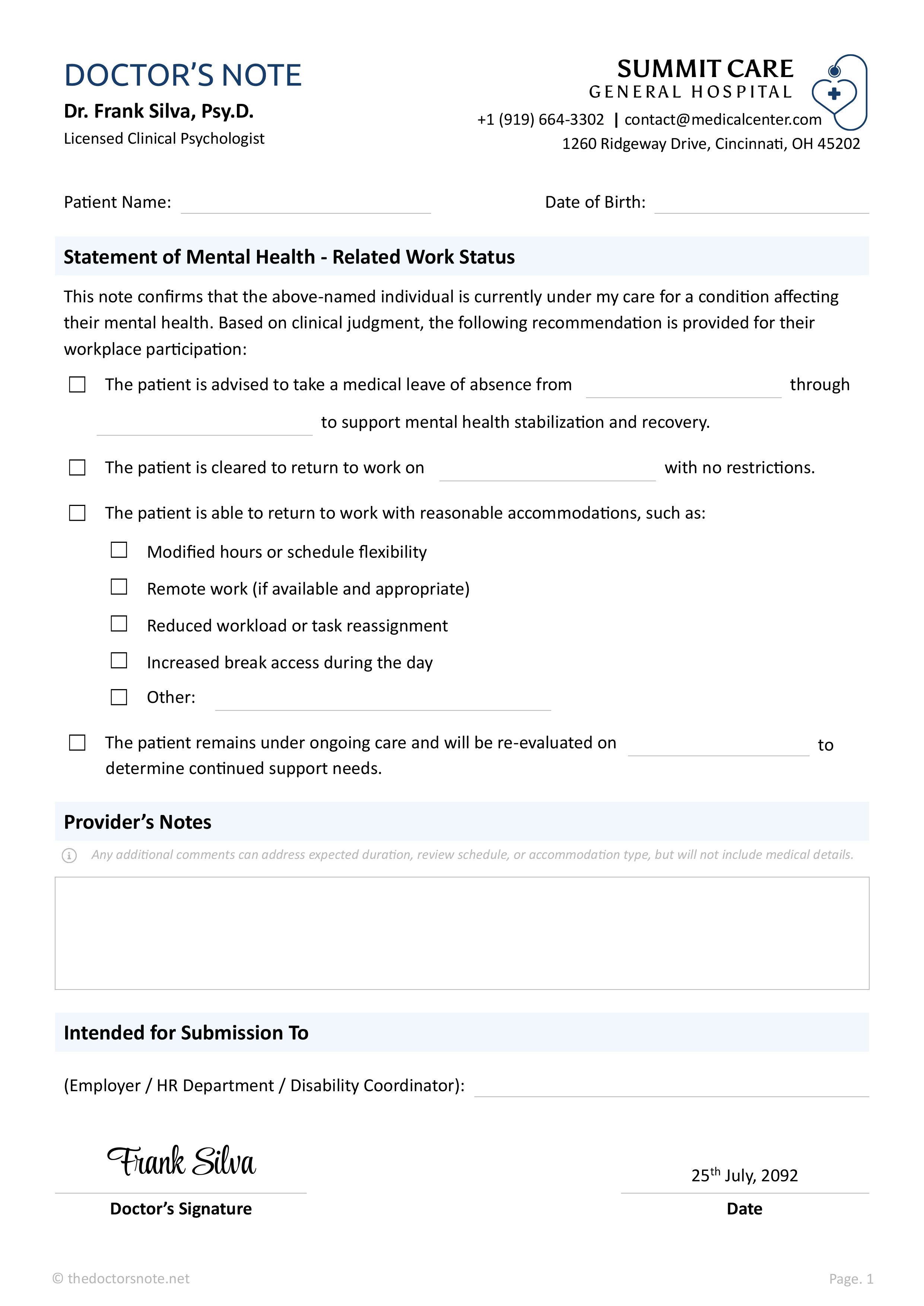 Doctor's Note: What it is, How it works, Where to get – TDN
